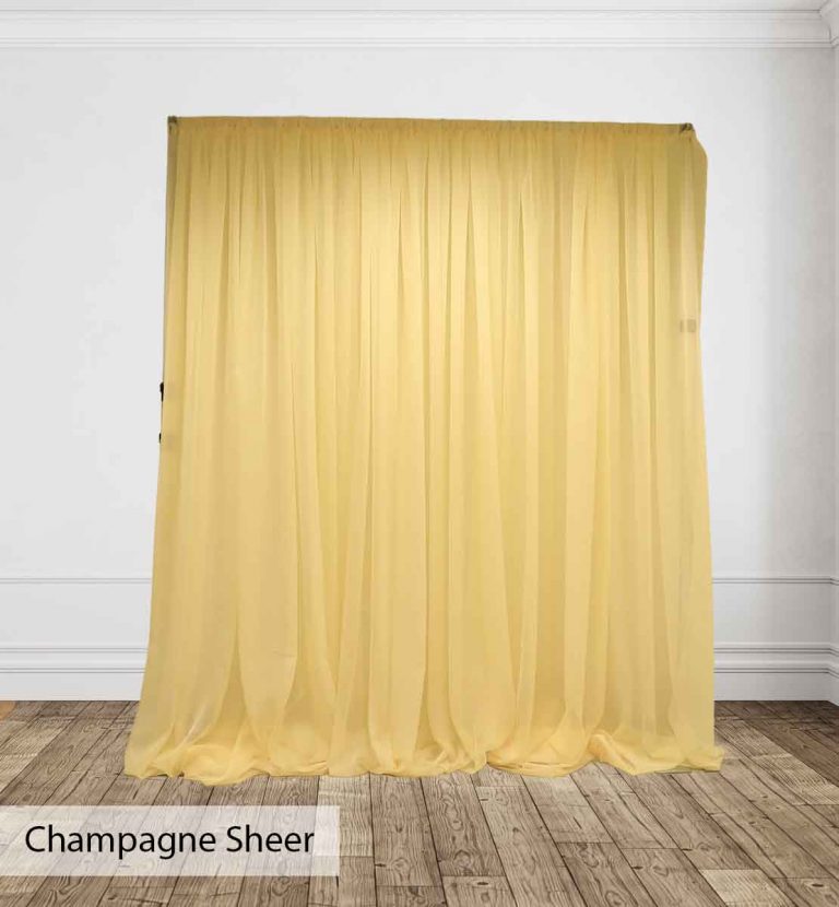 Sheer Drape (Voile) - Sheer Fabric Drape Panels | Georgia Expo