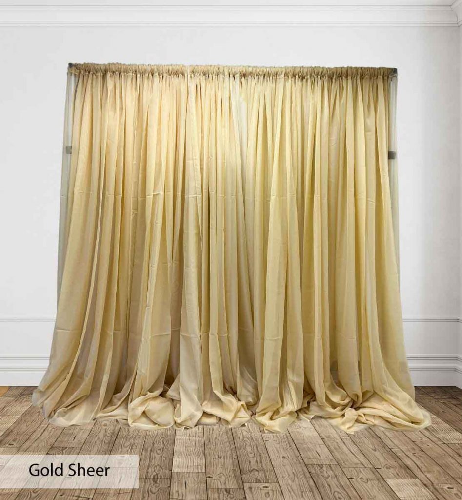 Sheer Drape (Voile) - Sheer Fabric Drape Panels | Georgia Expo