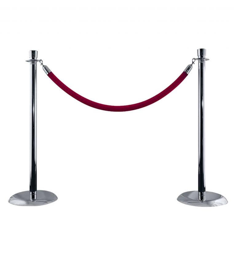 Polished Chrome Lobby Stanchions-Facilities, Party Rental, Stanchions ...