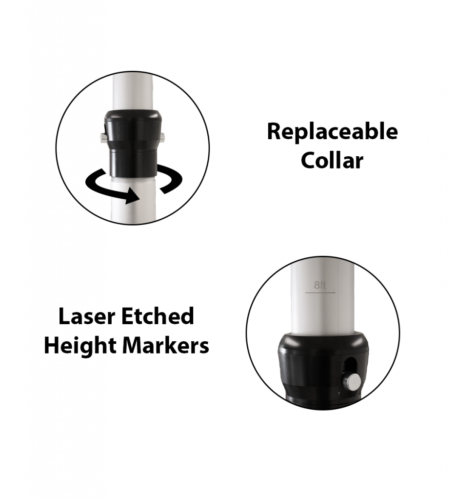 2″ Telescoping Slip-Collar Upright – Slip-Fit | Georgia Expo