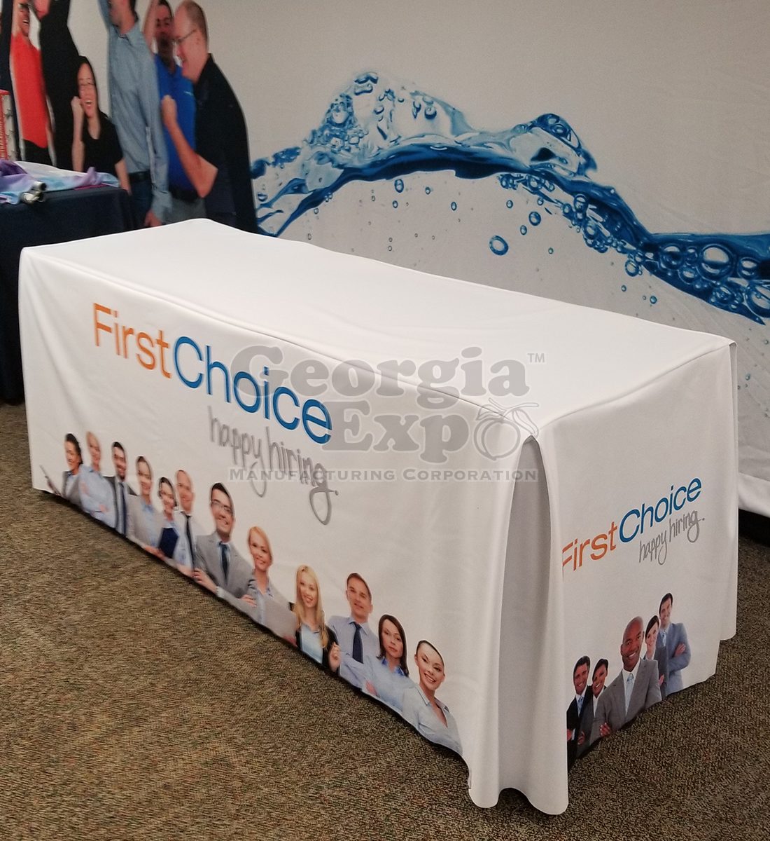 Custom Fitted Table Cover-Custom Fabric Printing, Facilities, Table ...