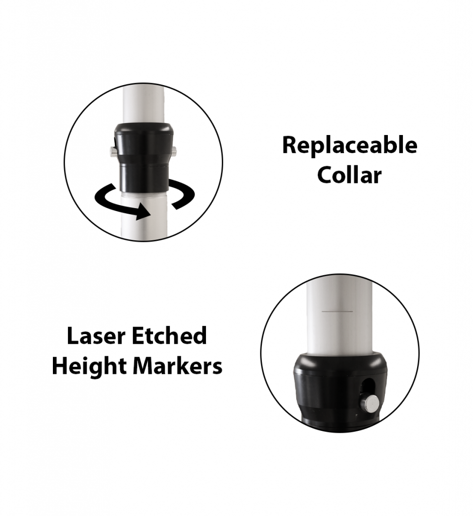 2″ Telescoping Three-Piece Slip-Collar Upright-Production and AV ...