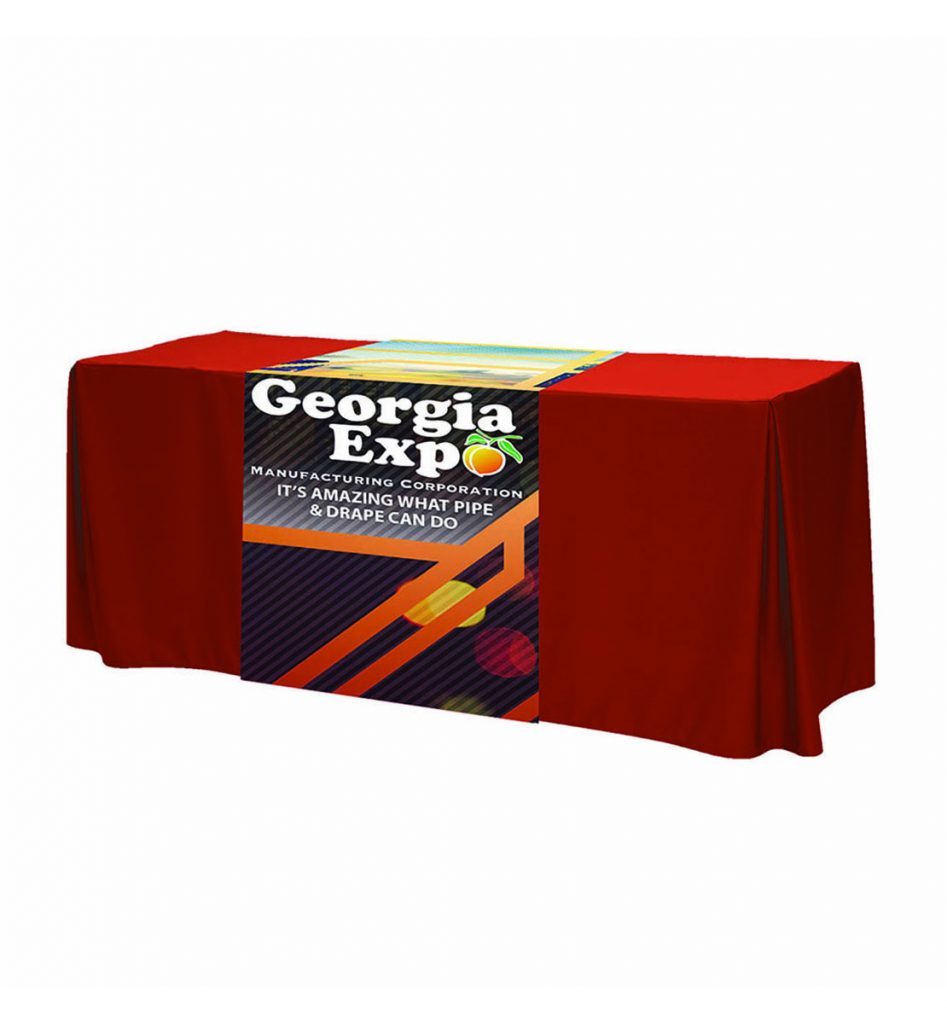 Printed Fabric Table Runner (Any Size)-Printed Table Covers | Georgia Expo