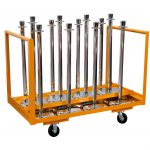 Stanchion Cart, Vertical Storage 15 Pcs.-Other Carts, Stanchion Carts ...