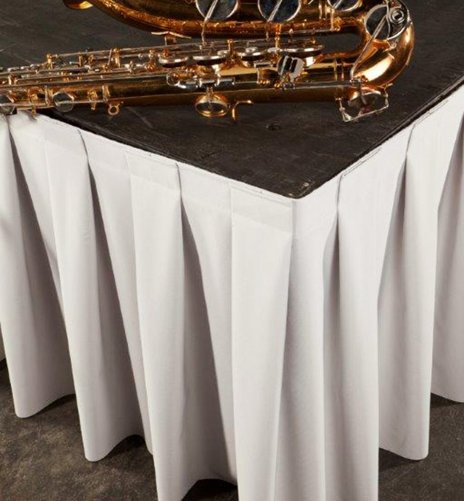 Stage Skirting Box Pleat-Performance Velour™, Poly Knit, Poly Premier ...