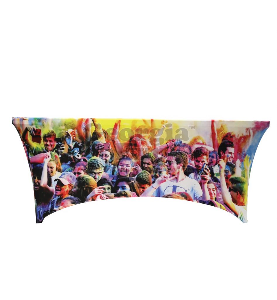 Custom Printed Spandex Table Cover | Georgia Expo