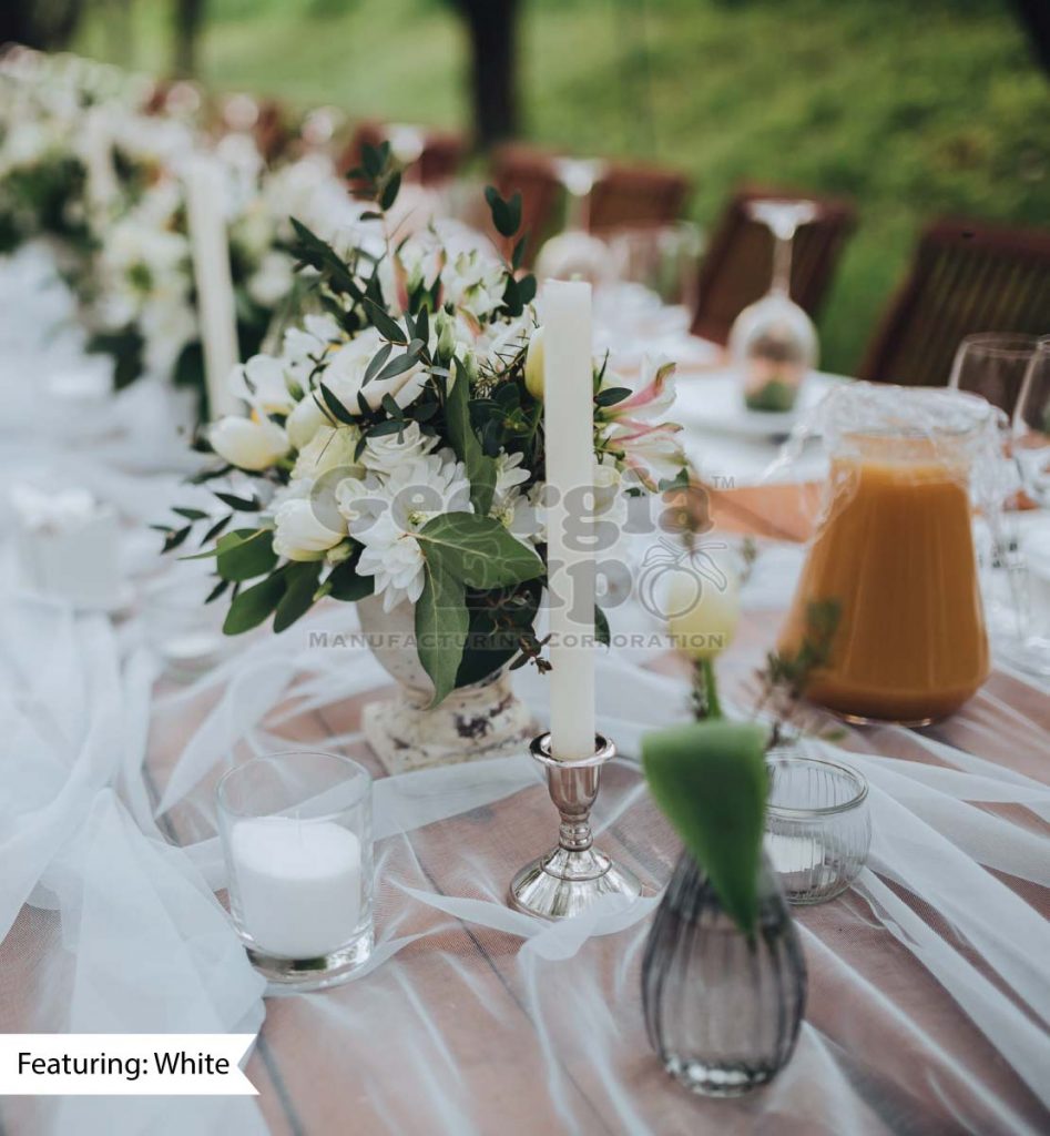 Sheer Table Runner-Sheer (Voile), Table Cloths, Wedding Decor | Georgia ...