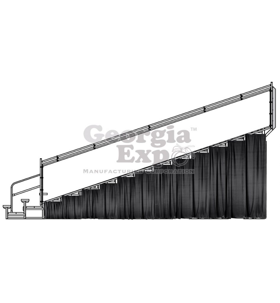 Bleacher Riser Fabric Covers | Georgia Expo