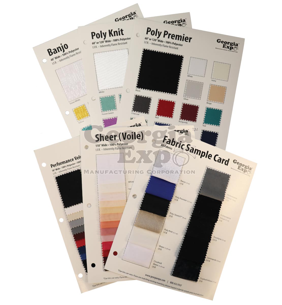 Fabric Swatch Cards for Trade Shows and events | Georgia Expo