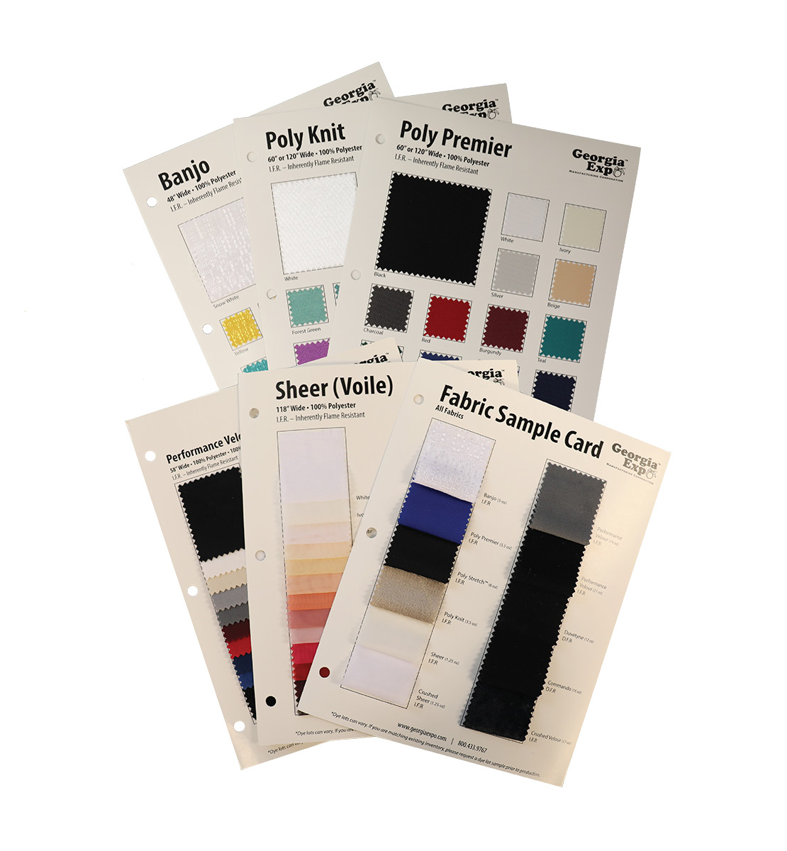 Fabric Swatch Cards for Trade Shows and events | Georgia Expo
