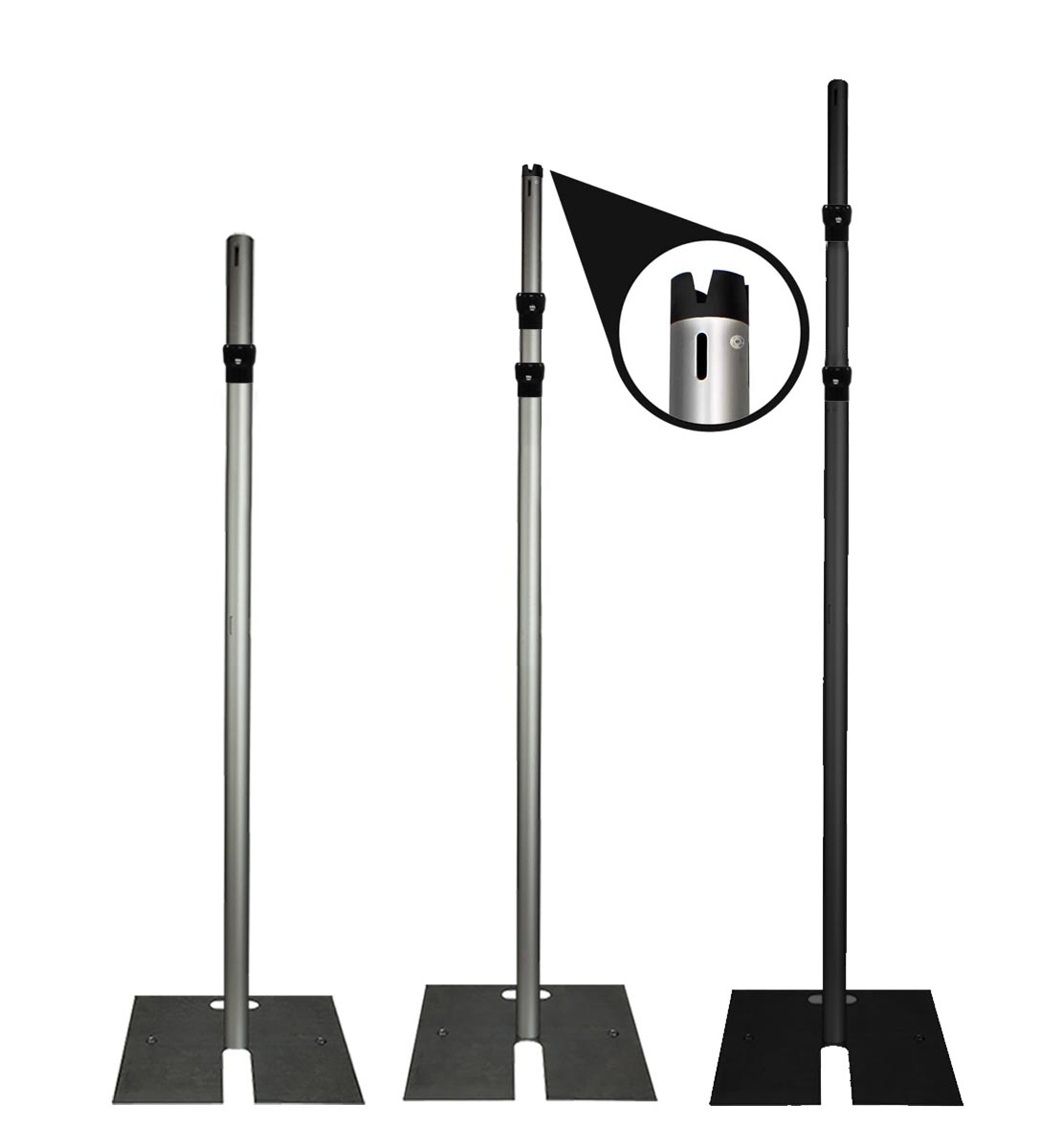 Telescoping Slip-Collar Uprights | Georgia Expo