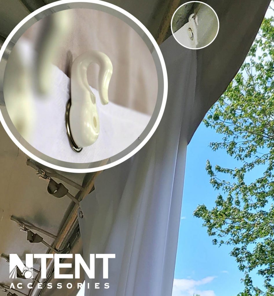 Poly Stretch™ Tent Leg Drape-Party Rental, Tent Accessories, Wedding ...
