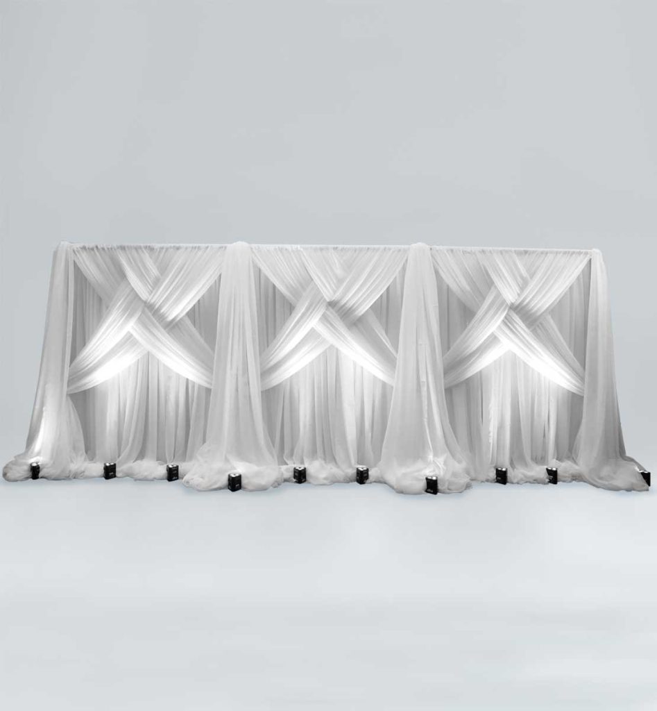 Pre-Designed Elegant Backdrop Kit (30ft W x 12ft H)-Drape Designer ...