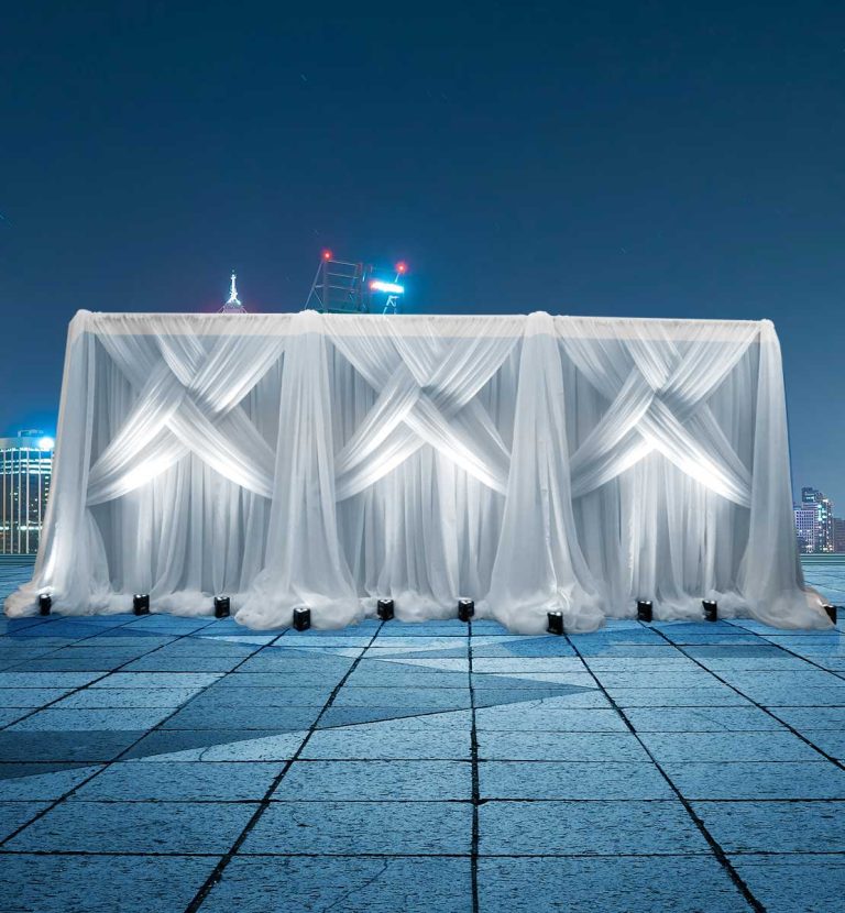 Pre-Designed Elegant Backdrop Kit (30ft W x 12ft H)-Drape Designer ...