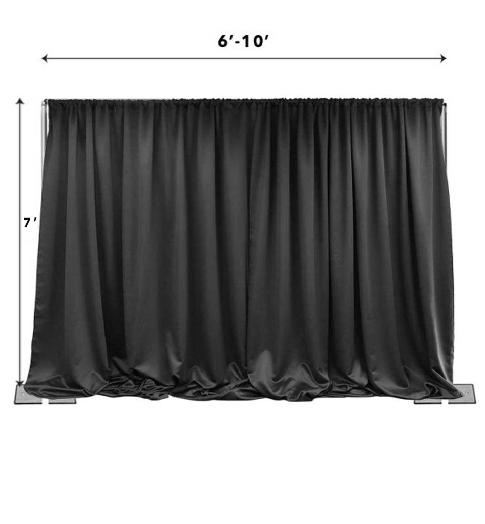 Pipe and Drape Backdrop Kit - 7ft Fixed Height (10ft Wide)-7ft Fixed ...