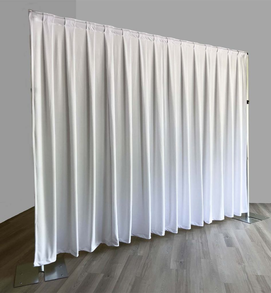 Poly Stretch™ Drape Box Pleated (122"W)-Drape Panels, Party Rental ...