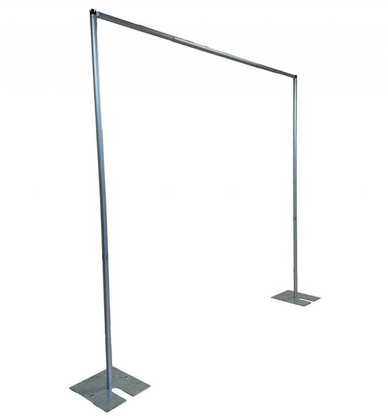 8' H x 10' W Portable Hardware Ready-Ship Backdrop Kit-8ft Fixed Height ...