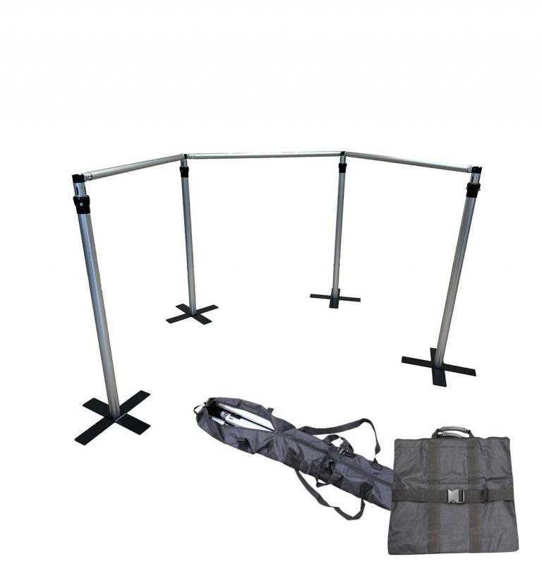 Tech Surround Portable Pipe & Drape Ready-Ship Backdrop Kit, Adjustable ...