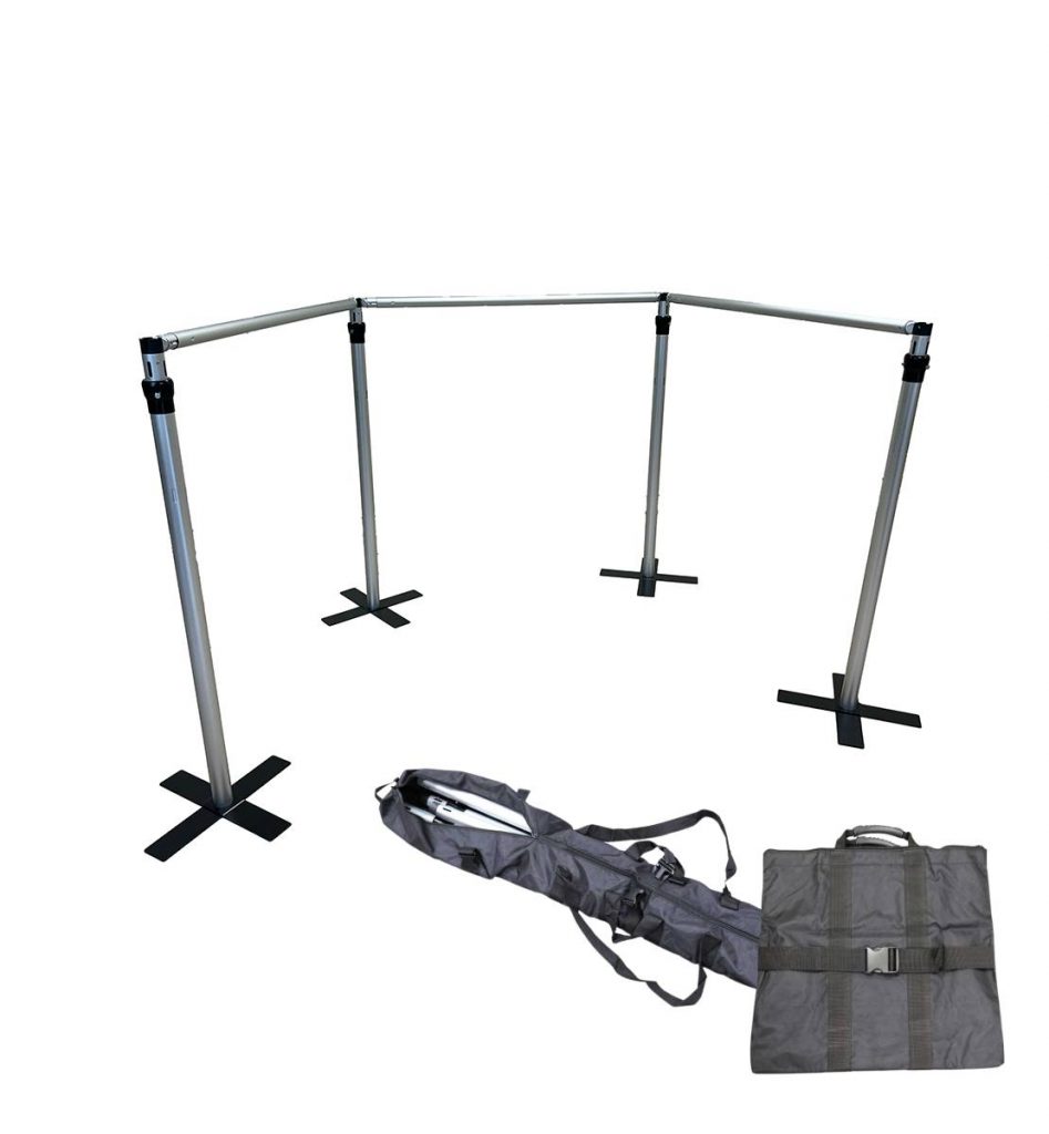 Tech Surround Portable Pipe & Drape Ready-Ship Backdrop Kit, Adjustable ...