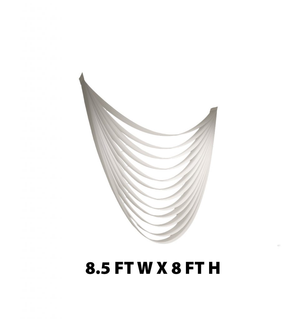 Cascade™ Ceiling Swag-Ceiling Drape Panels, Wedding Decor | Georgia Expo